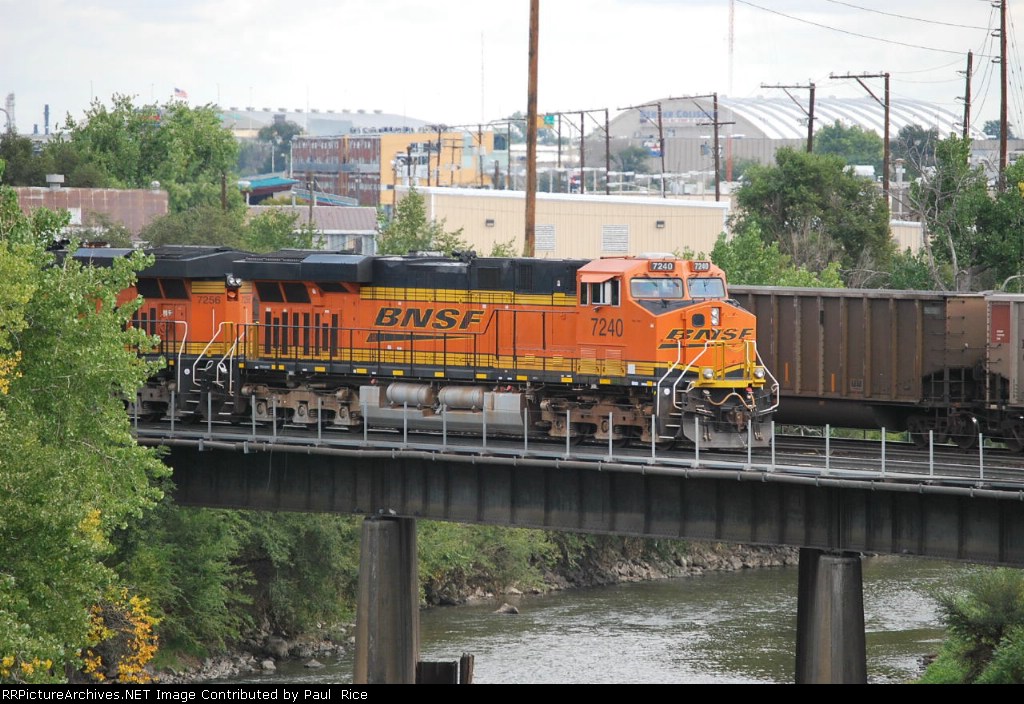 BNSF 7240 Arriving Denver Yard